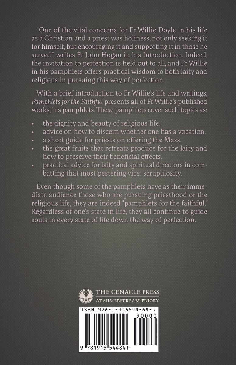 Pamphlets for the Faithful (Doyle) – The Cenacle Press at Silverstream ...